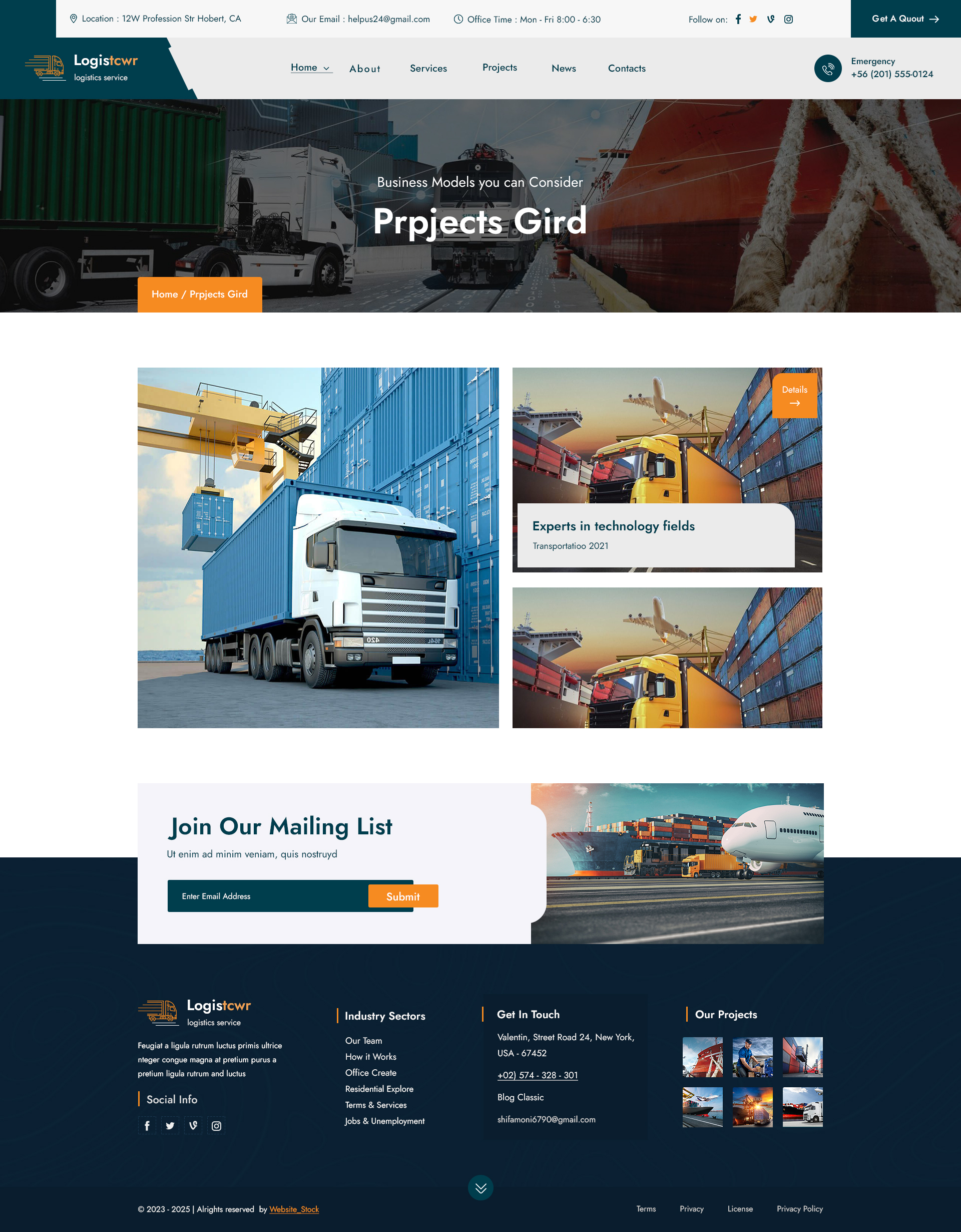 Logistcwr-Transport and Logistics PSD Template by Website_Stock | ThemeForest